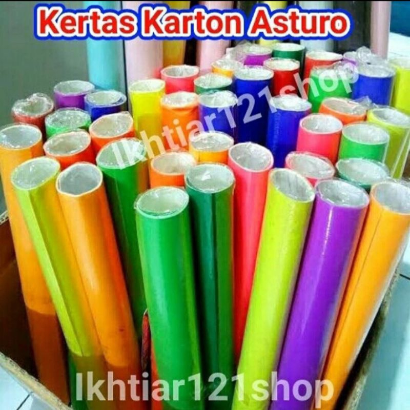 Jual Kertas Karton Asturo Warna/Kertas Asturo Karton Warna Per Lembar ...