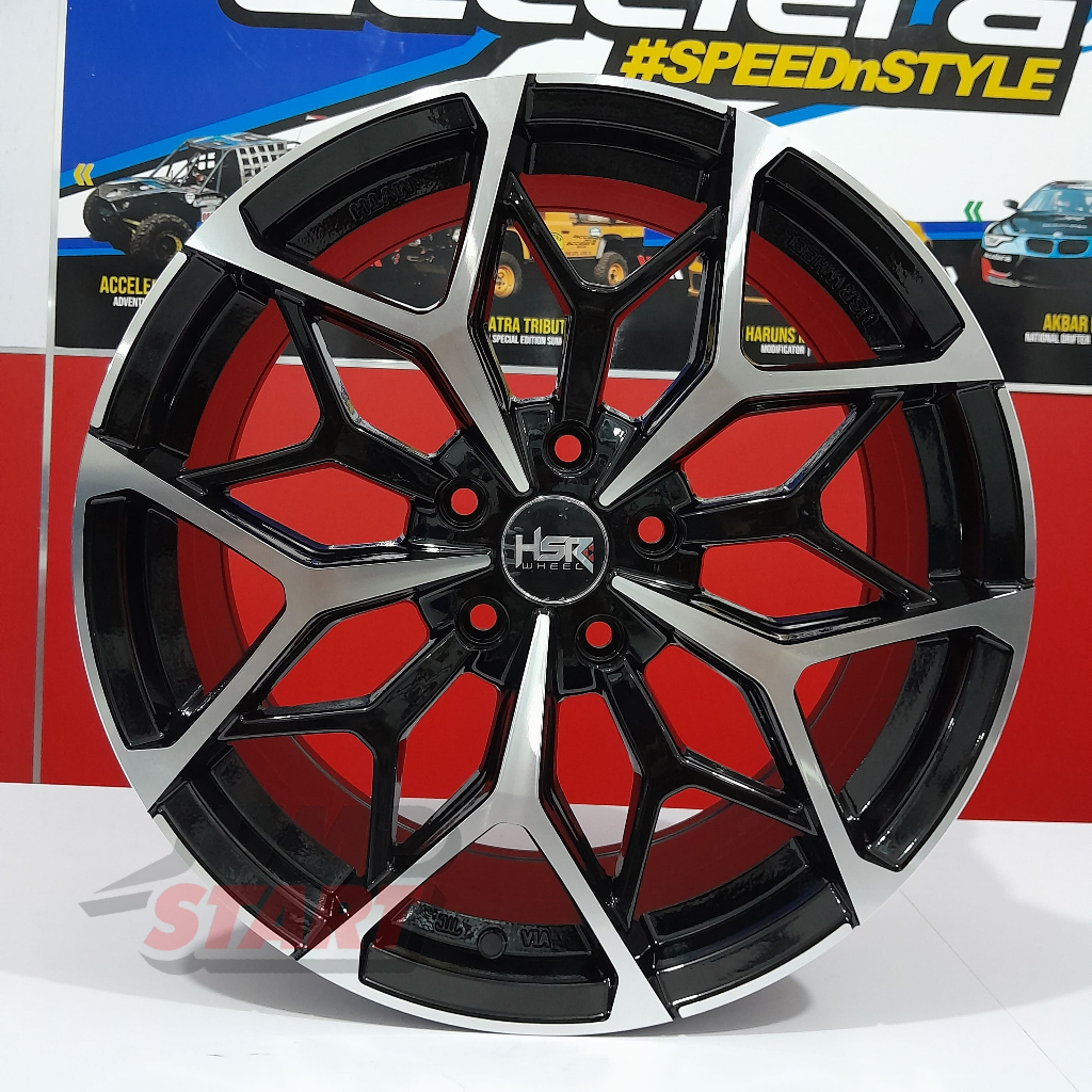 Jual Velg hsr wheel myth01 ring17 lubang 5x114,3 lebar 75 warna hitam pelek mobil xpander ertiga ...