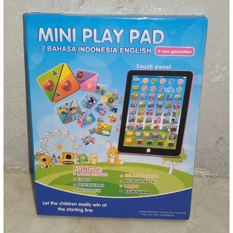 Jual Mainan Anak MAINAN IPAD MINI PLAYPAD Mini 2 Bahasa Ipad Mini ...