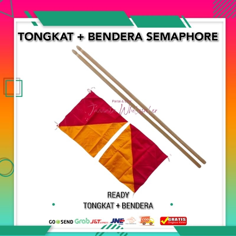 Jual Bendera Semaphore 1 Pasang 2 Biji | Bendera Semaphore Super ...