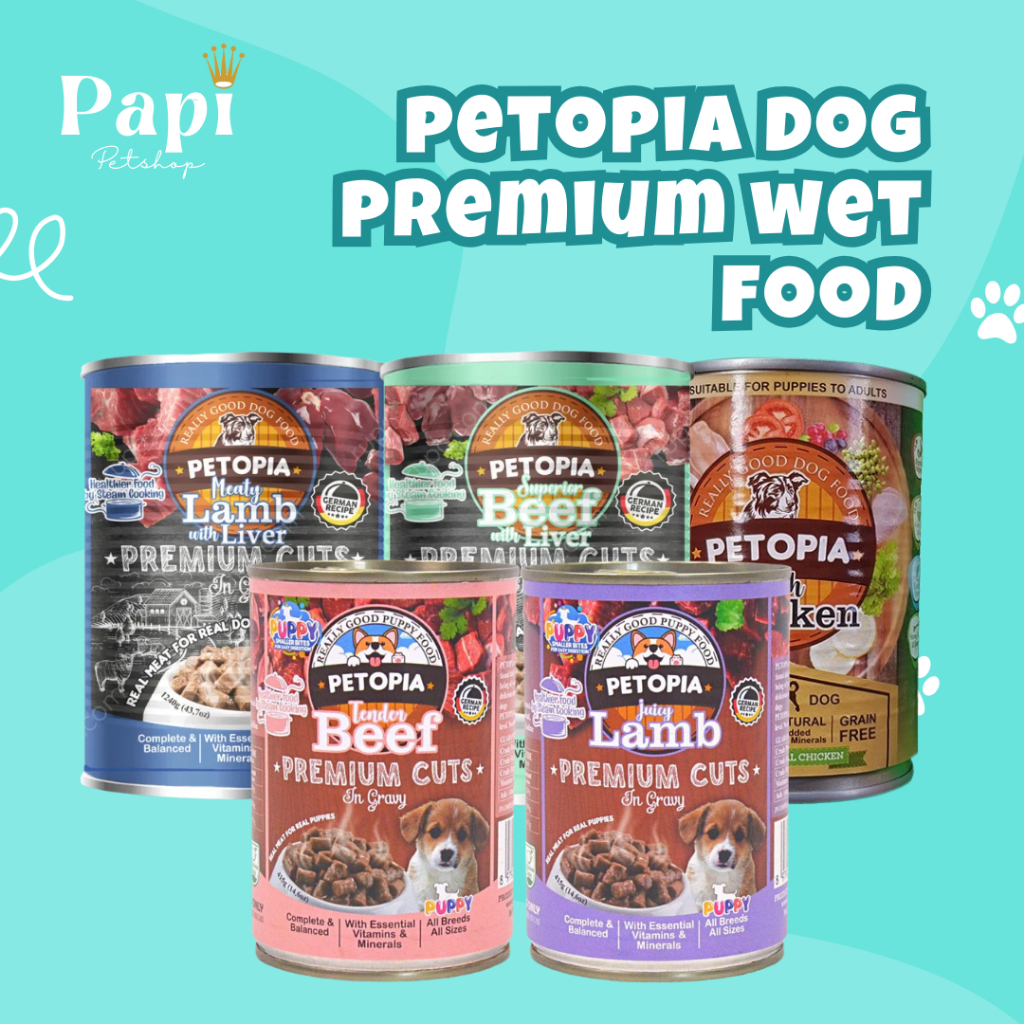 Jual Petopia Kaleng Wet Dog Food Can Makanan Basah Anjing Petopia Puppy ...