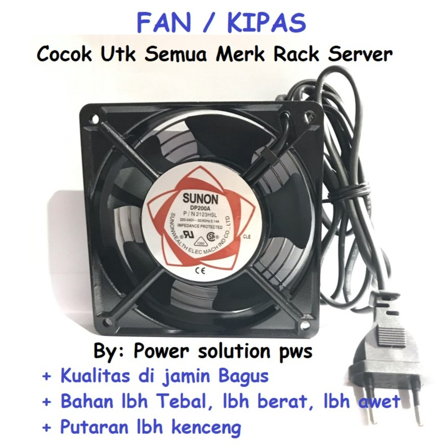 Jual Mini Exhaust Fan Hexos Kipas Cooler Fan Closed Rack or Wallmount ...