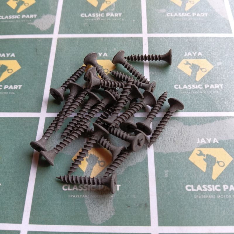 Jual 24 PCS SKRUP SCREW SEKRUP ENGSEL PINTU TEBAL 3" 4" 5" 6" BAUT BAJA ...