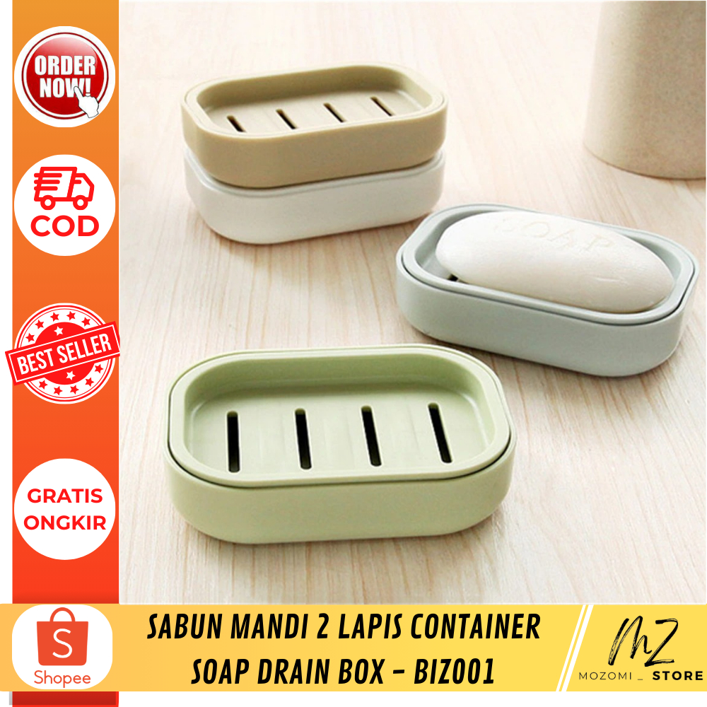 Jual Rak Sabun Mandi 2 Lapis Container Soap Drain Box - BIZ001 / Alat ...
