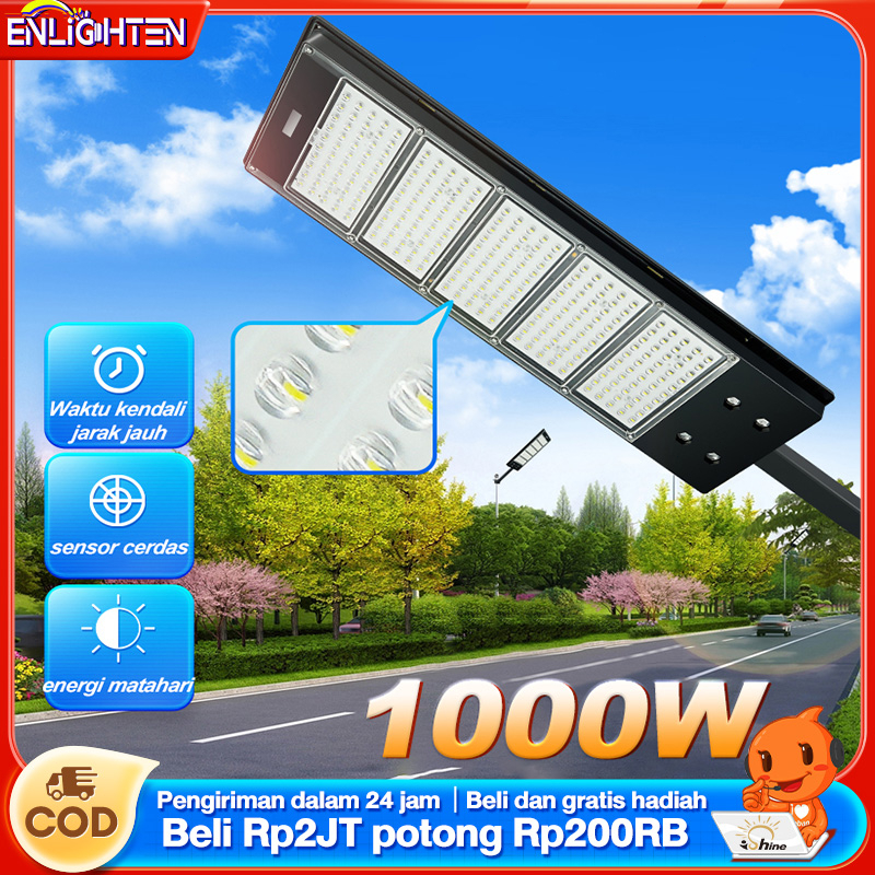 Jual Lampu Tenaga Surya outdoor Lampu Jalan Matahari 1500W Solar Sensor Street Cell LightsLED ...