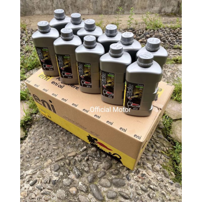 Jual Eni i-Ride 0,7L (700ML) Original Moto 2T Oli Samping Agip Original ...