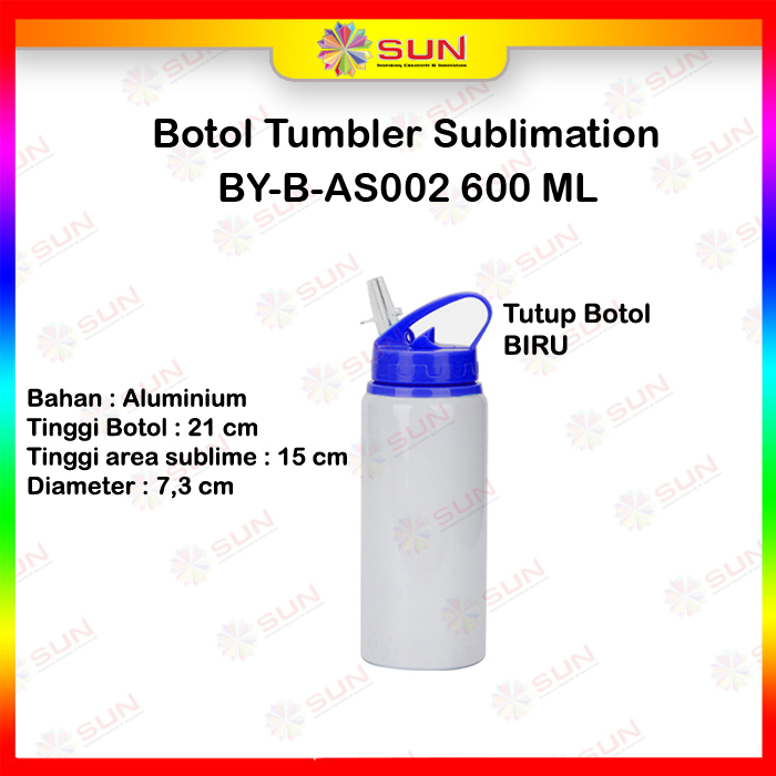 Jual Botol Minum Tumbler / Termos / Mug Putih Polos Coating Sublim Sublimation Bottle Blank ...