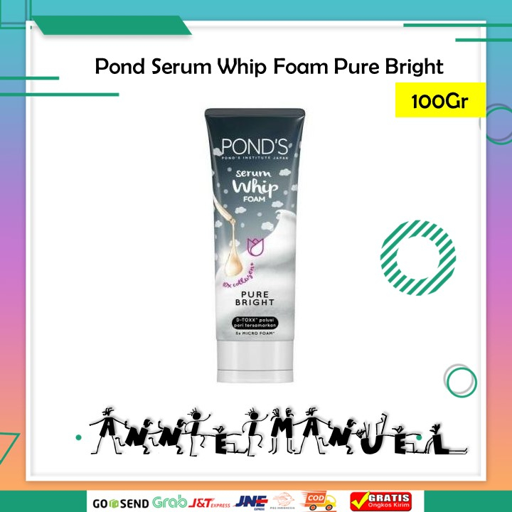 Jual Ponds Serum Whip Foam Pure Bright 100Gr | Shopee Indonesia