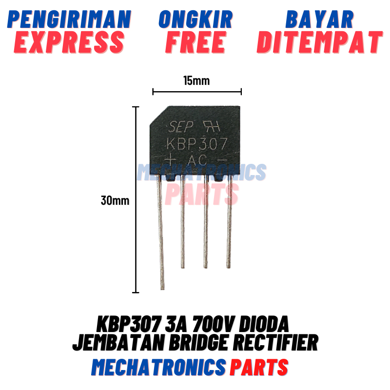 Jual KBP307 3A 700V KBP 307 DIODA JEMBATAN BRIDGE RECTIFIER DIODE ...