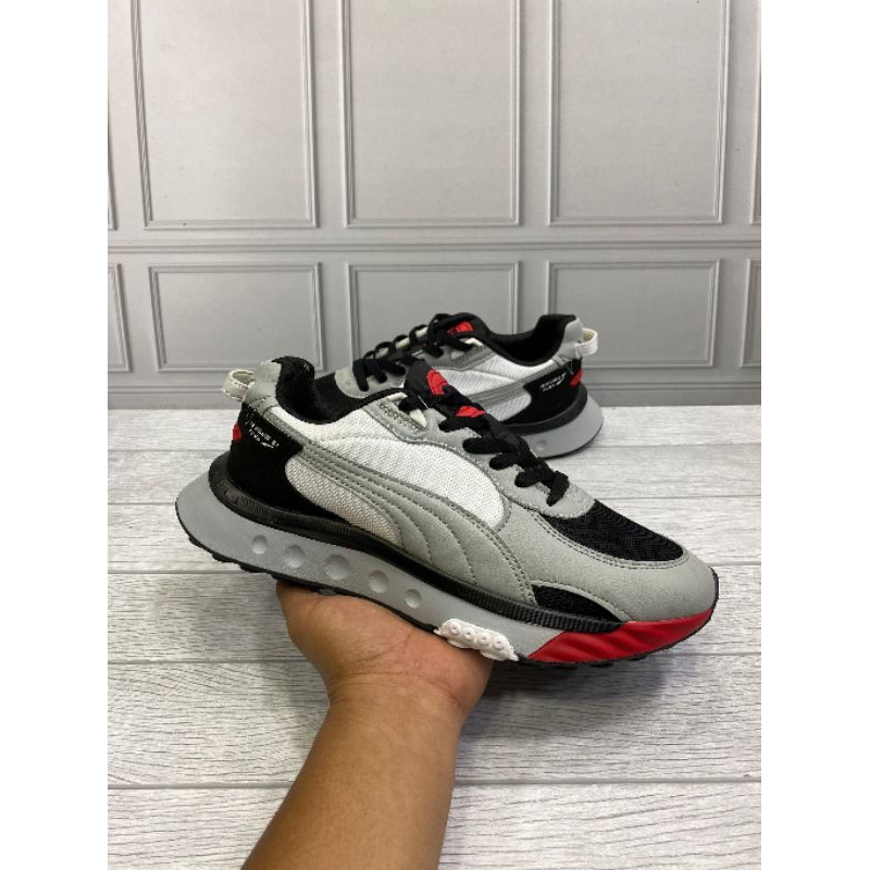 Jual jual sepatu puma wild raider white royal red | Shopee Indonesia