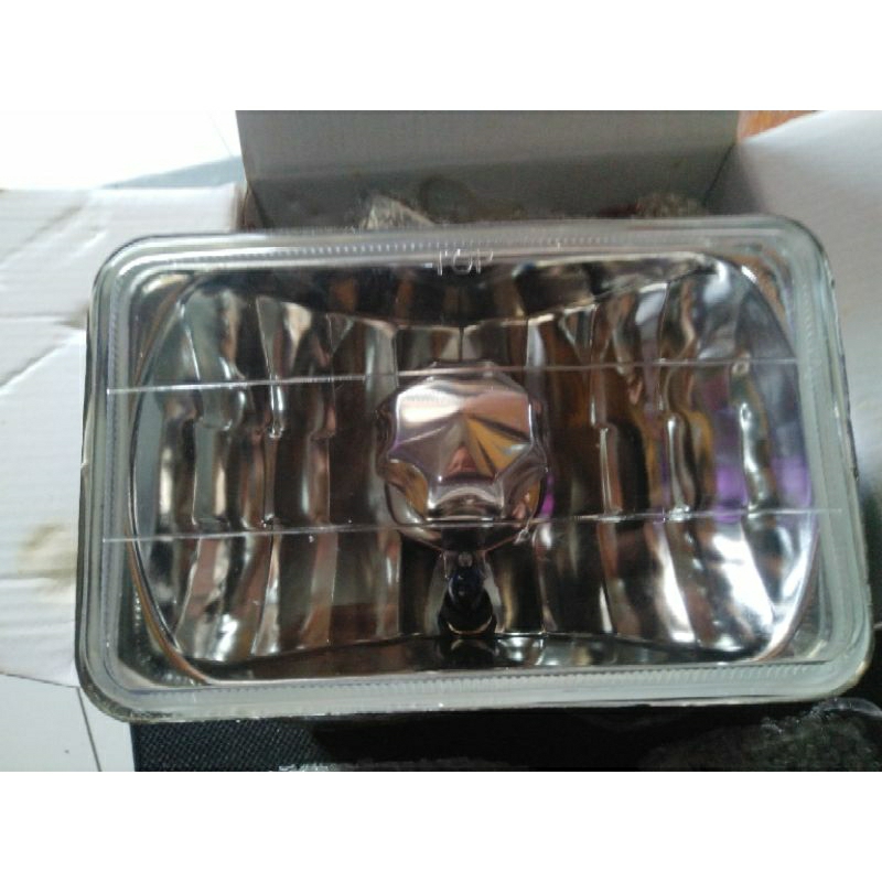 Jual headlamp kotak 5inch kaca crystal VANTREND,ZEBRA,ELF lama | Shopee ...