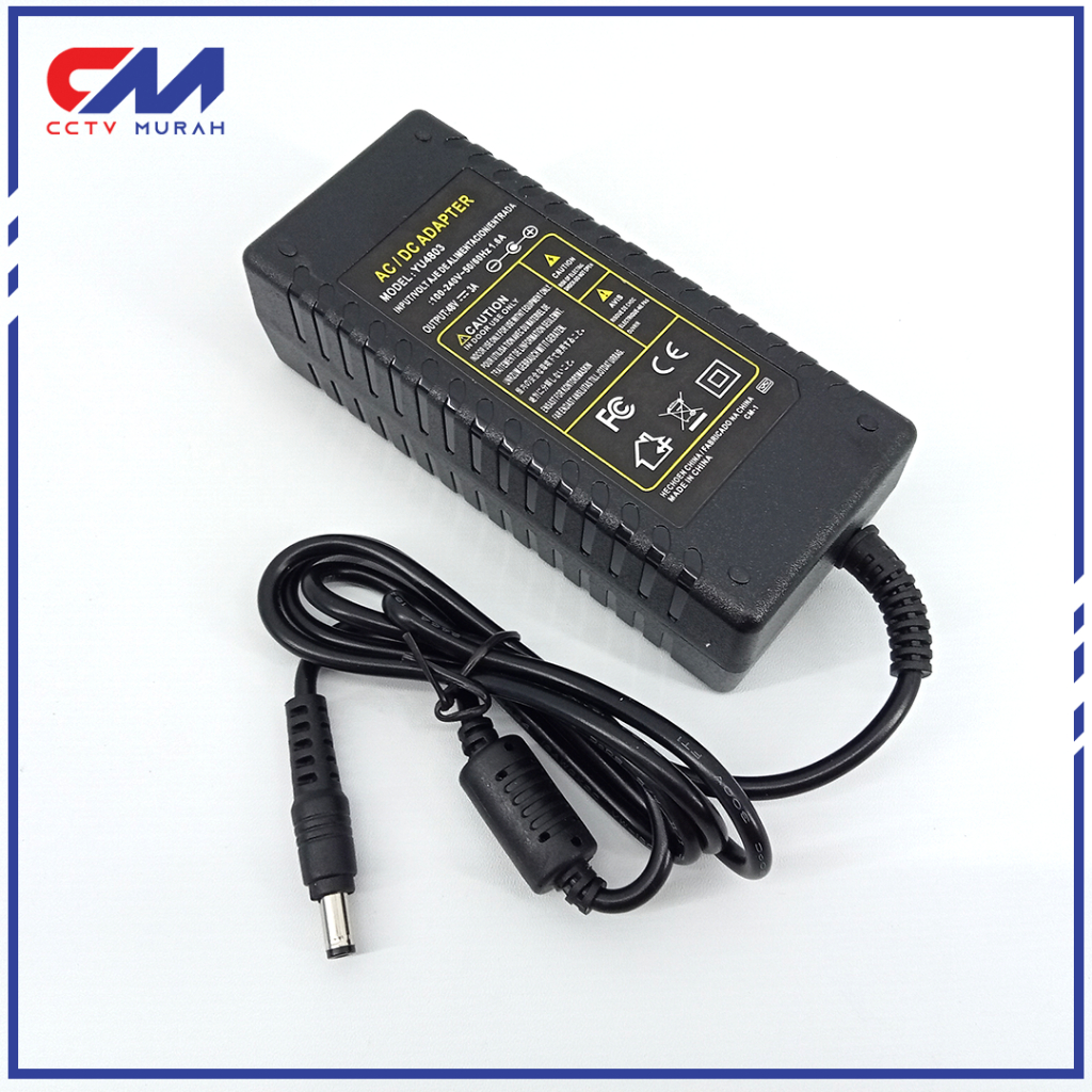 Jual Adaptor DC 48V 3A 5.5mx2.1mm Power Supply || Adaptor AC 100-240 ...
