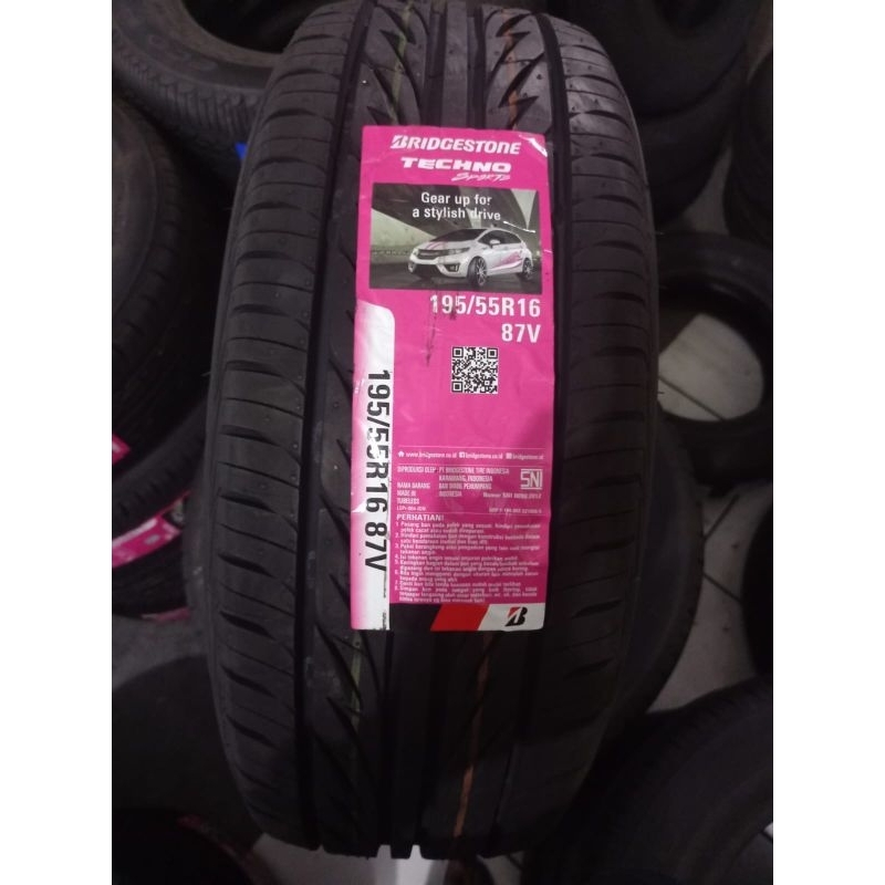 Jual BRIDGESTONE TECHNO SPORT 195 55 R16 (SIENTA, LIVINA, ALTIS) | Shopee Indonesia