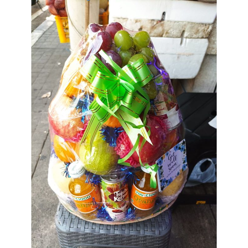 Jual parcel buah plus minuman vitamin susu beruang yuse | Shopee Indonesia