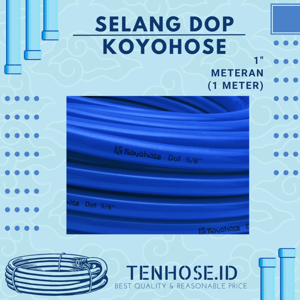 Jual Selang Air Koyohose Dop 1" Inch Jual per Meter Tebal Roll Air Taman | Shopee Indonesia