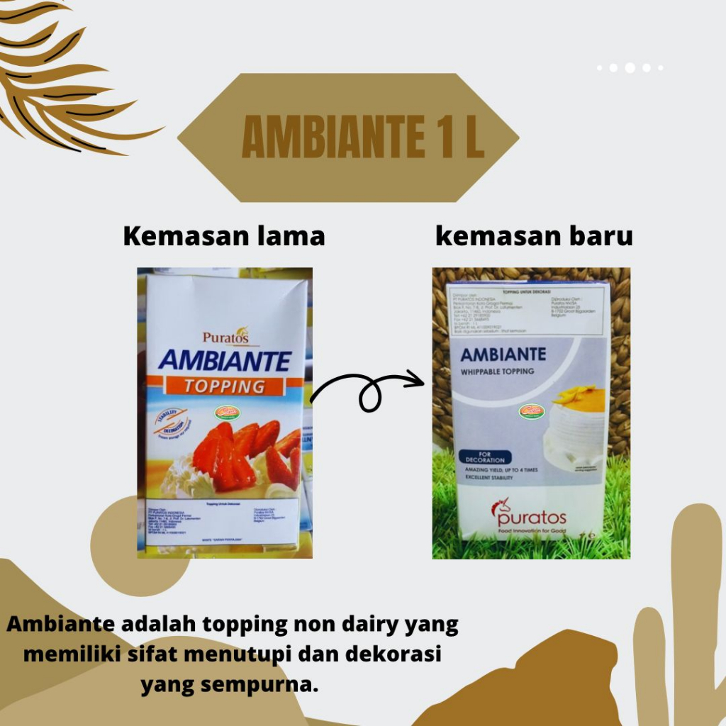 Jual AMBIANTE WIPPY CREAM 1 LITER | Shopee Indonesia