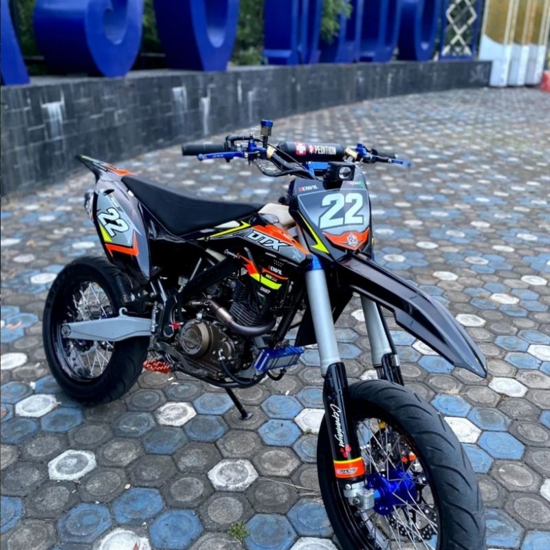 Jual Decal Dekal Sticer Stiker Supermoto Kawasaki Dtx Klx Gordon Bf Dtracker Crf Premium Bisa ...