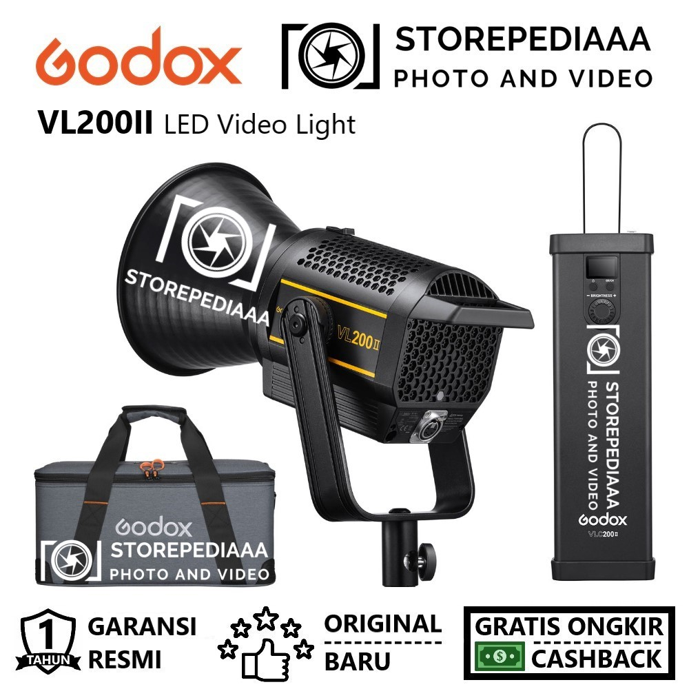 Jual Godox VL200II LED Video Light VL200 II VL 200 II | Shopee Indonesia