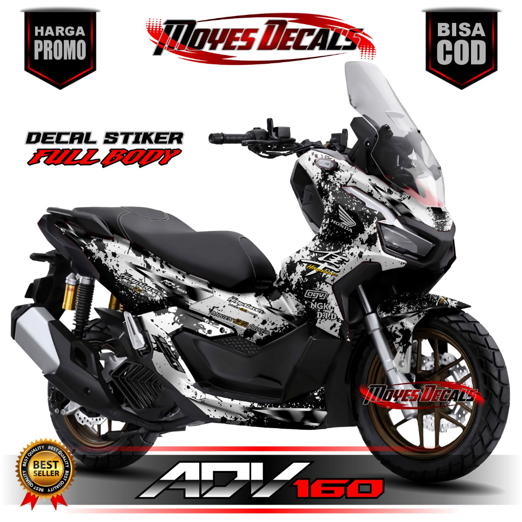 Jual Decal Full Body ADV 160 - Decal Stiker Striping Variasi Motor ADV ...