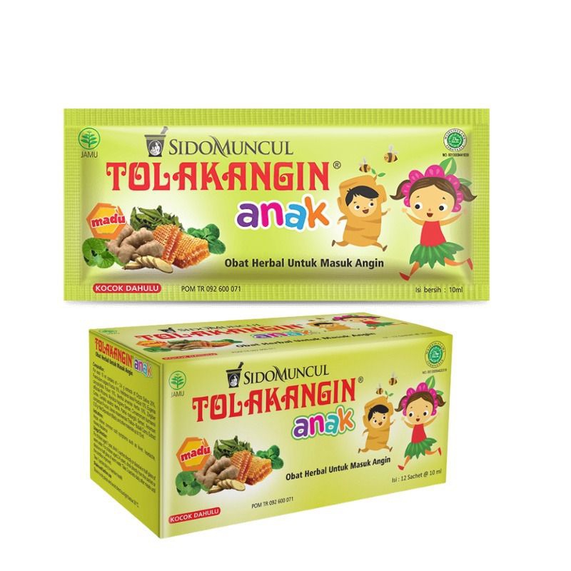 Jual TOLAK ANGIN ANAK SACHET 10 ML / OBAT HERBAL UNTUK MASUK ANGIN ANAK ...