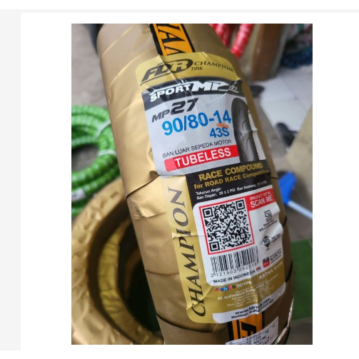 Jual BAN LUAR SOFT COMPOUND FDR MP27 90/80-14 TUBELESS | Shopee Indonesia