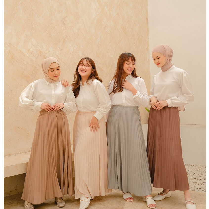 Jual Mayoutfit Frexa Skirt | Rok Muslim Wanita Premium Plisket S-XXL ...