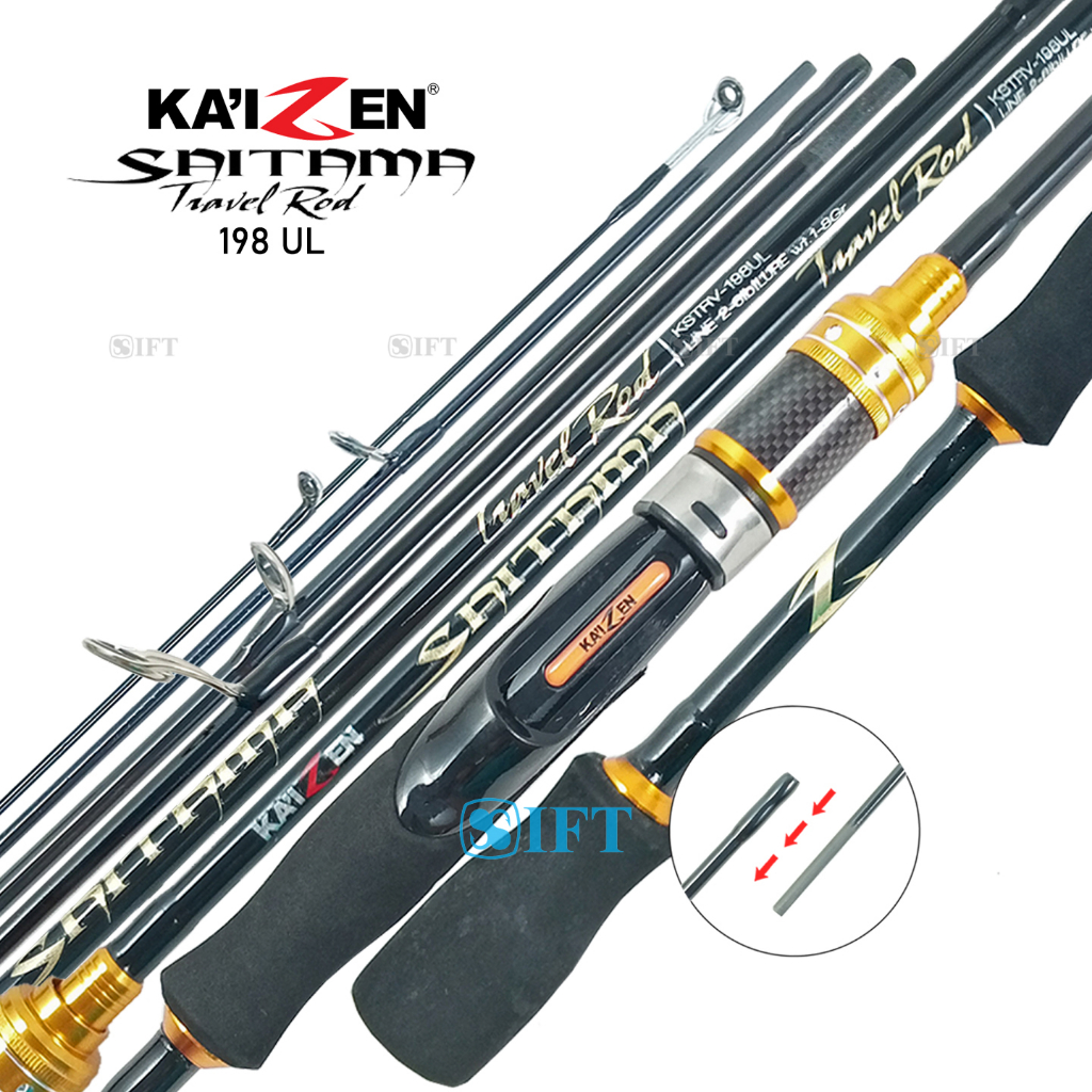 Jual Joran UL KAIZEN SAITAMA TRAVEL ROD | Solid Tip Carbon | Sambung 3 ...