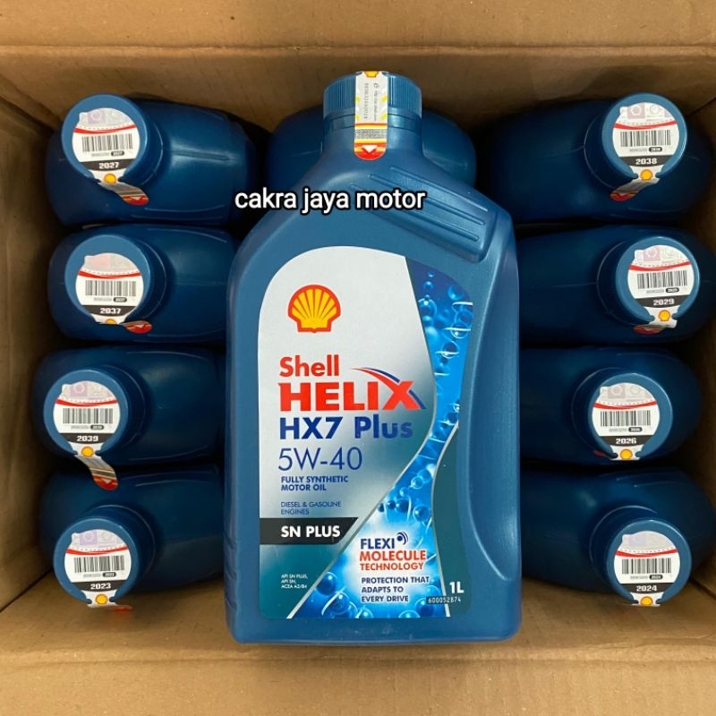 Jual 1 DUS = 12 Botol Oli Shell Helix HX7 Plus 1Liter 5W-40 | Shopee ...