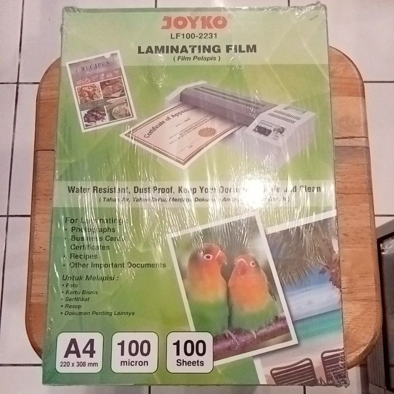 Jual plastik laminating merek joyko ukuran A4 | Shopee Indonesia