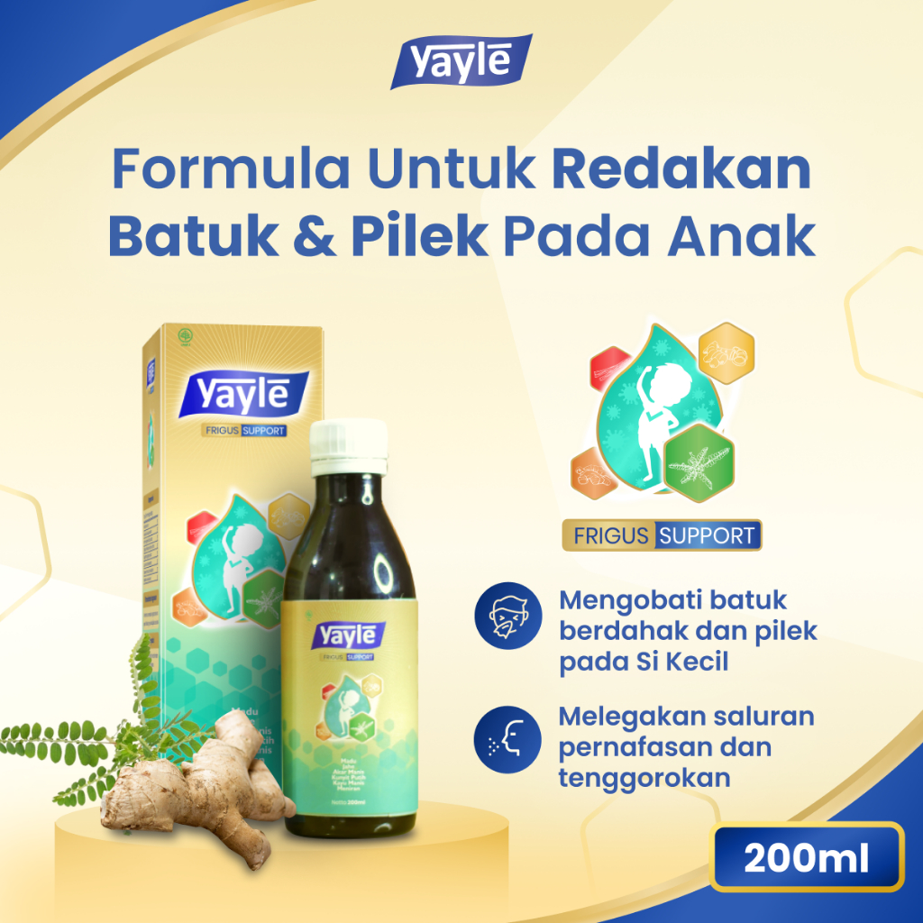Jual Yayle Frigus Support 120/200ml - Meredakan batuk dan pilek - Madu ...