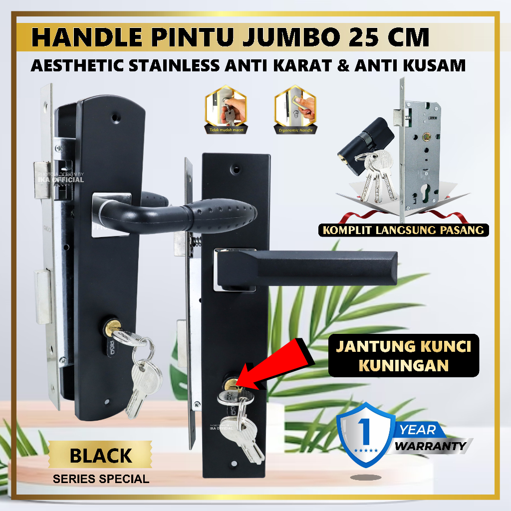 Jual Gagang Pintu Size BESAR 25cm + Body Handle Pintu Ukuran BESAR 25cm ...