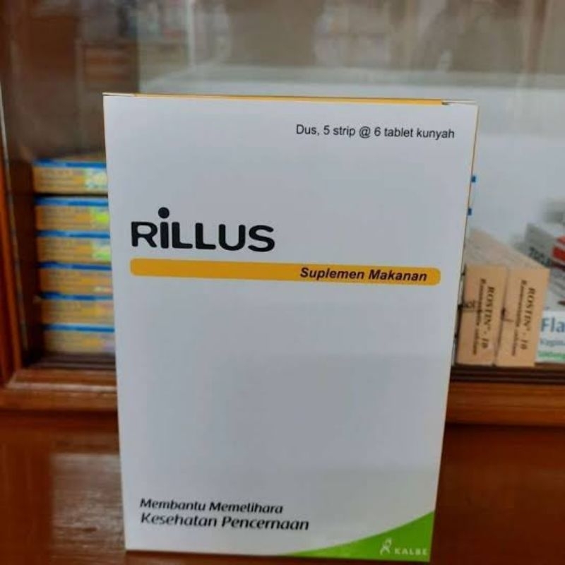 Jual Rillus Strip Isi 30Tablet probiotik Kunyah Memelihara Kesehatan ...
