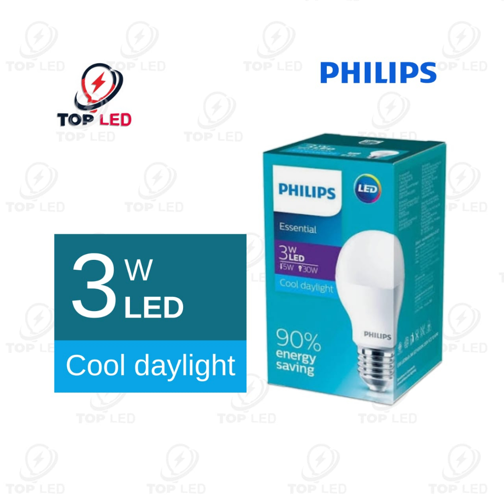 Jual Philips Essential Led 3W E27 6500K E27 Cool Daylight | Shopee ...