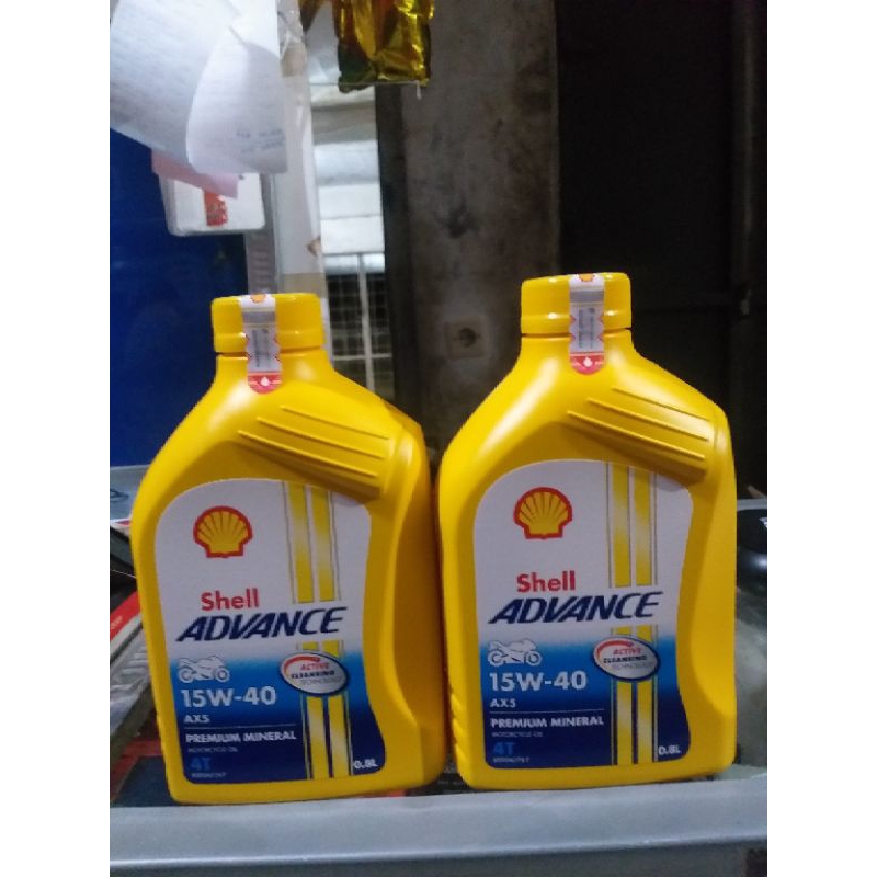 Jual OLI SHELL ADVANCE AX5 0,8 SAE 15W-40 PREMIUM MINERAL | Shopee ...