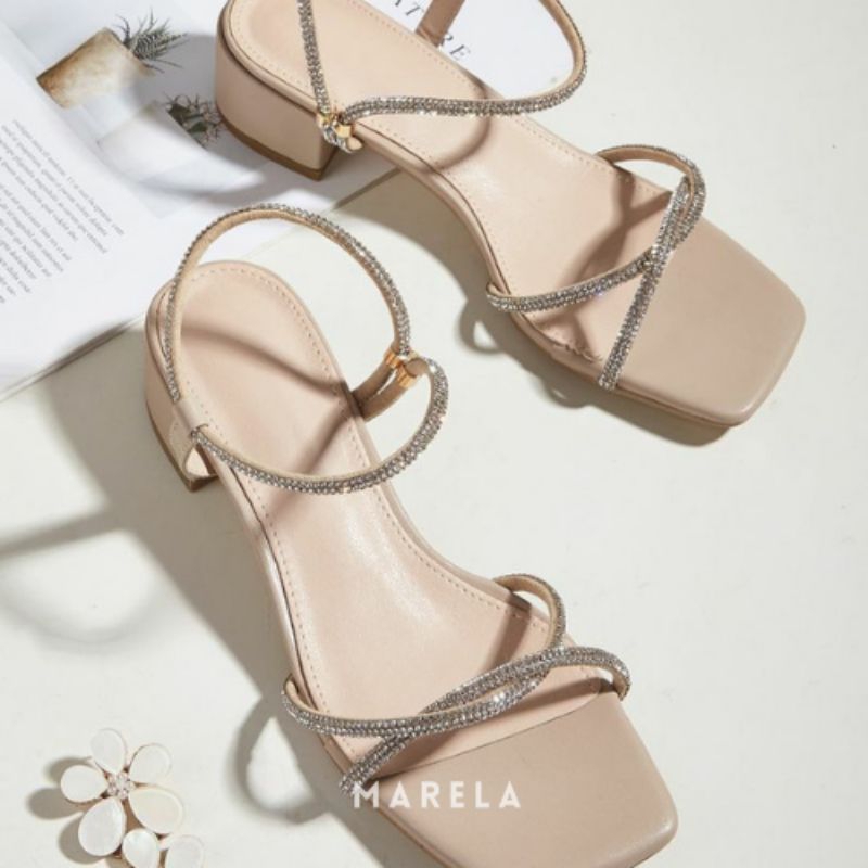 Jual MARELA - Selena Heels Sandal Wanita Hak 3 cm - Heels Wanita Pesta ...