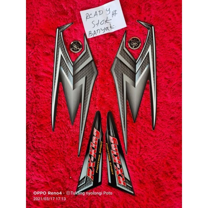 Jual Lis Stiker striping RX king 2004 hitam silver lengkap seperti di ...