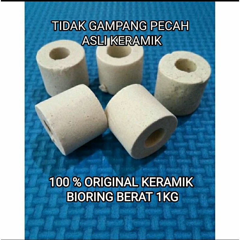 Jual TIDAK PECAH Bio ceramic ring 1kg KERAMIK RING Boring HIGH QUALITY ...