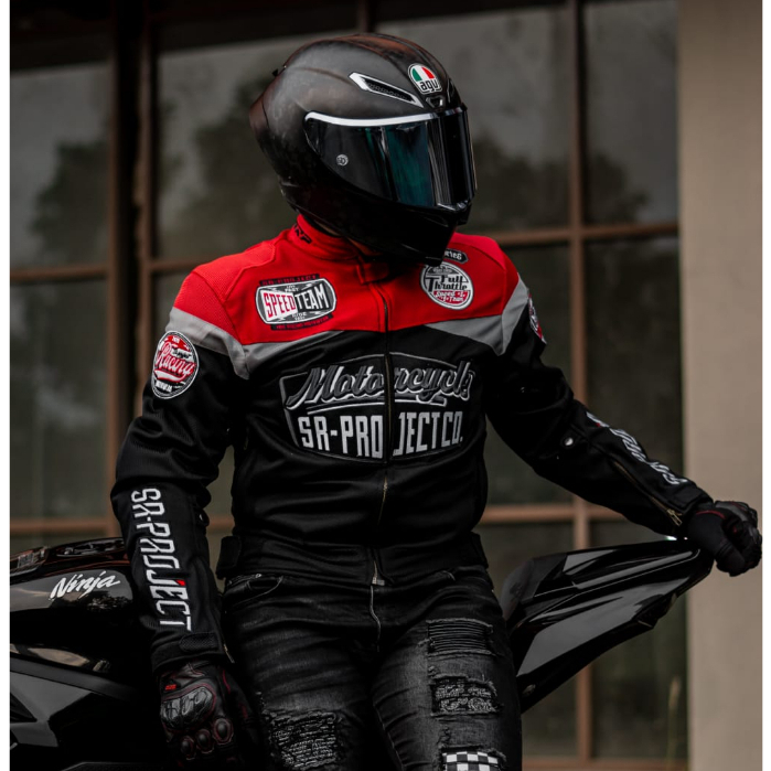 Jual Jaket Mesh SR Project Racing Stories Hitam Putih Terbaru 2023 ...