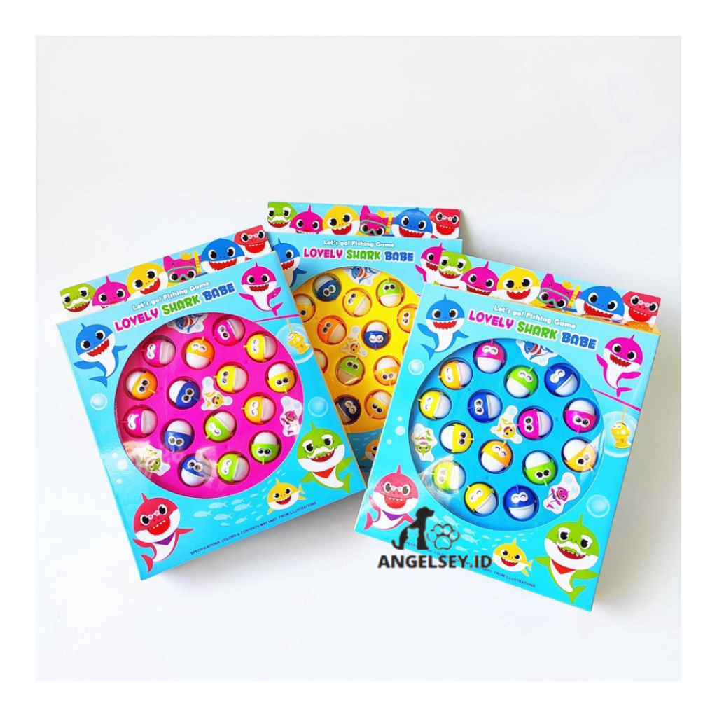 Jual Mainan Anak Pancingan Ikan/ fishing Game Baby Shark Edukasi ...