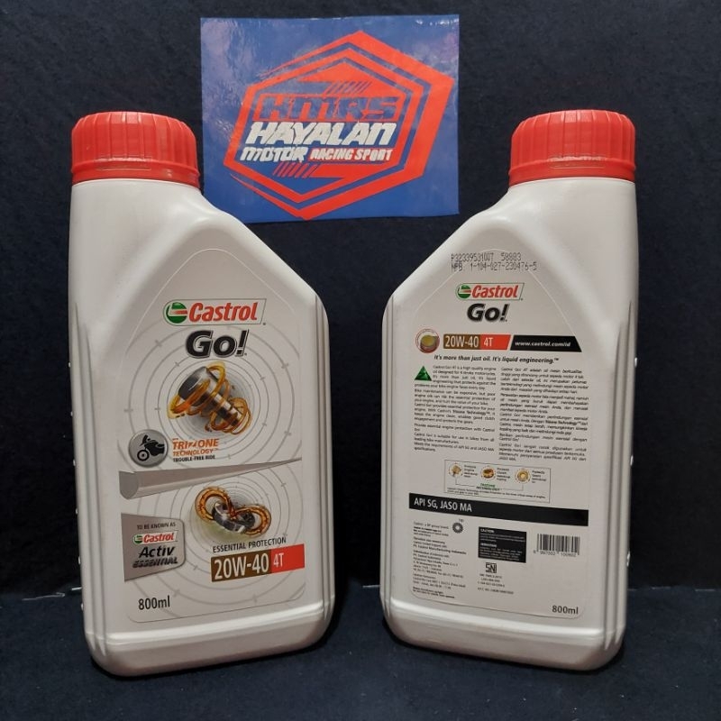 Jual OLI CASTROL 4T 20W-40 800ML | Shopee Indonesia