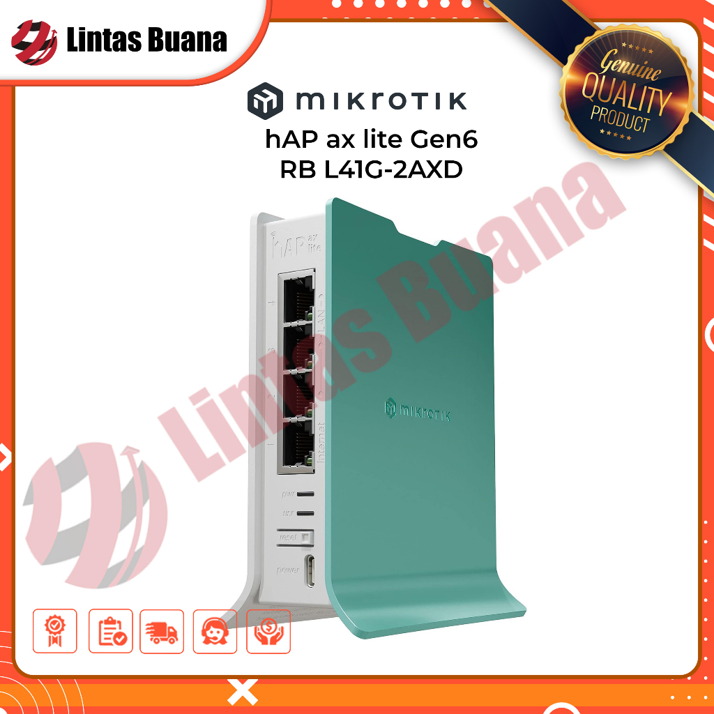 Jual Mikrotik RB L41G-2AXD hAP AX Lite Wifi 6 | Shopee Indonesia