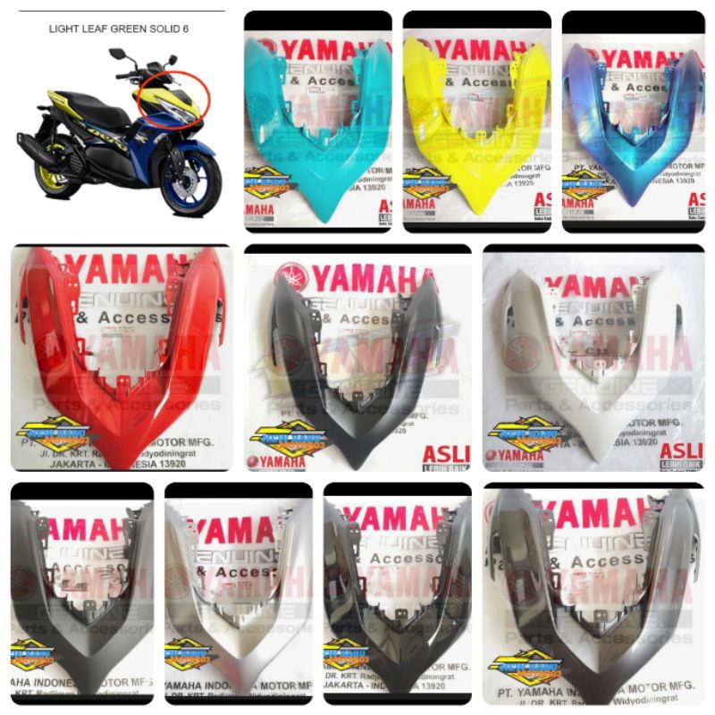 Jual Cover Front Dasi Besar Aerox New Aerox 155 Connected Original YGP ...