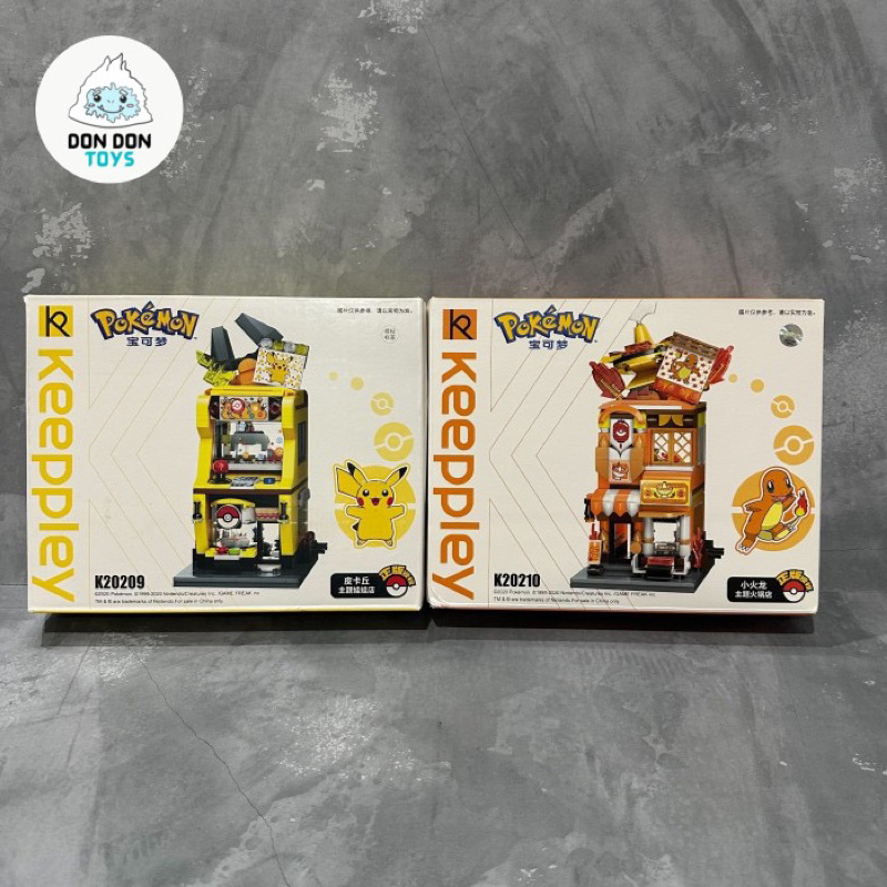 Jual Mainan Keeppley Pokemon Bricks Street View Building Blocks Toy ...