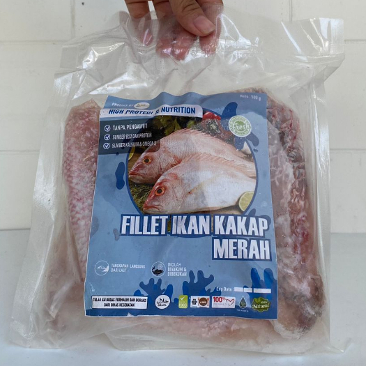 Jual Pure Organic - Ikan Kakap Merah Fillet 500gr - Ikan Kakap Mpasi ...