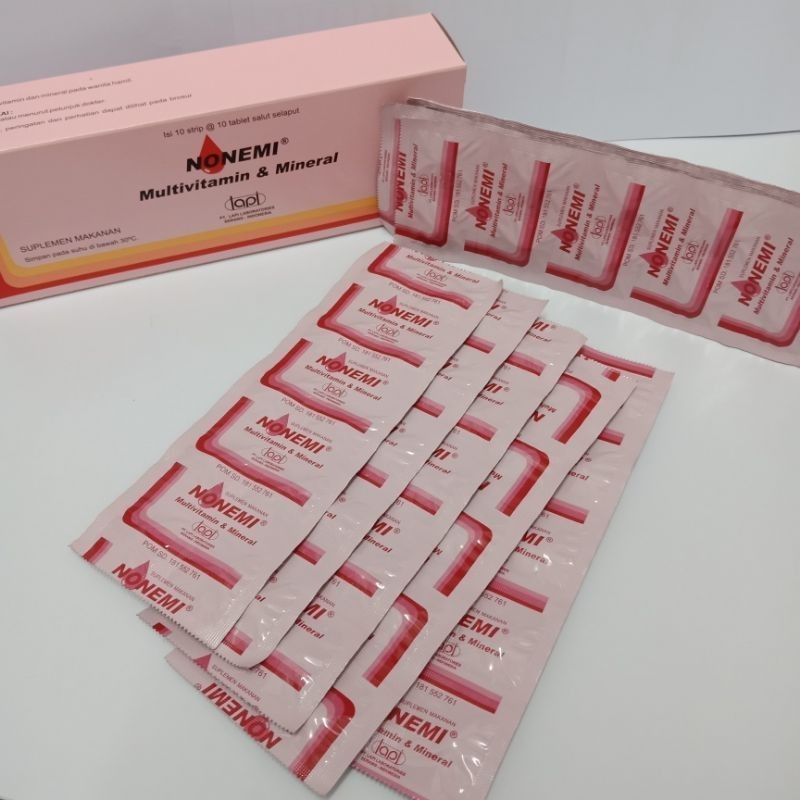 Jual Nonemi 100 Tablet - Vitamin Zat Besi - Obat Anemia - Tambah Darah ...