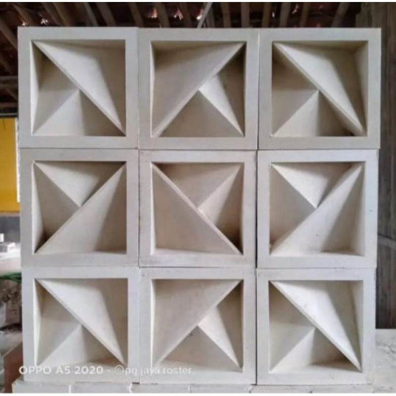 Jual Roster Minimalis Roster Beton motif Araw 2 sisi anti tampias ...