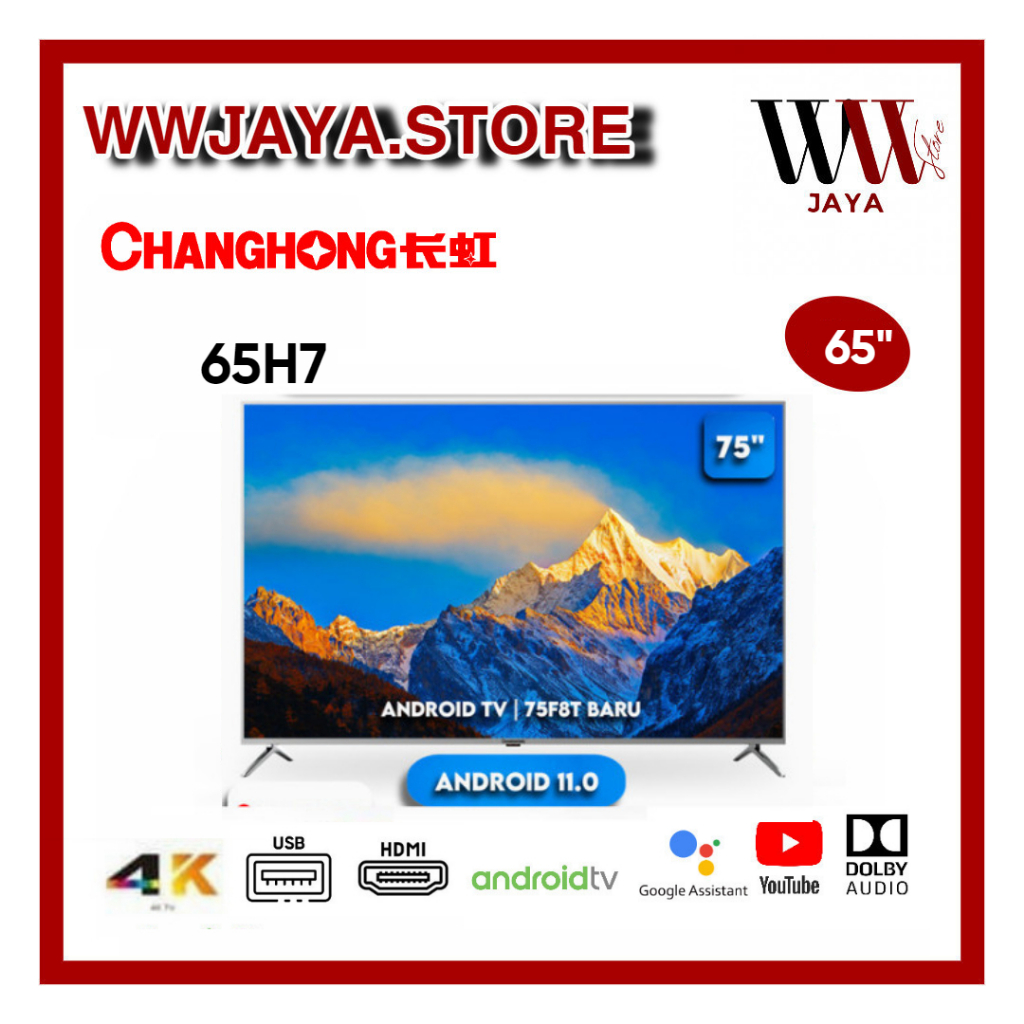 Jual TV LED Changhong 75F8T LED Changhong 75 Inch UHD 4K Android TV ...