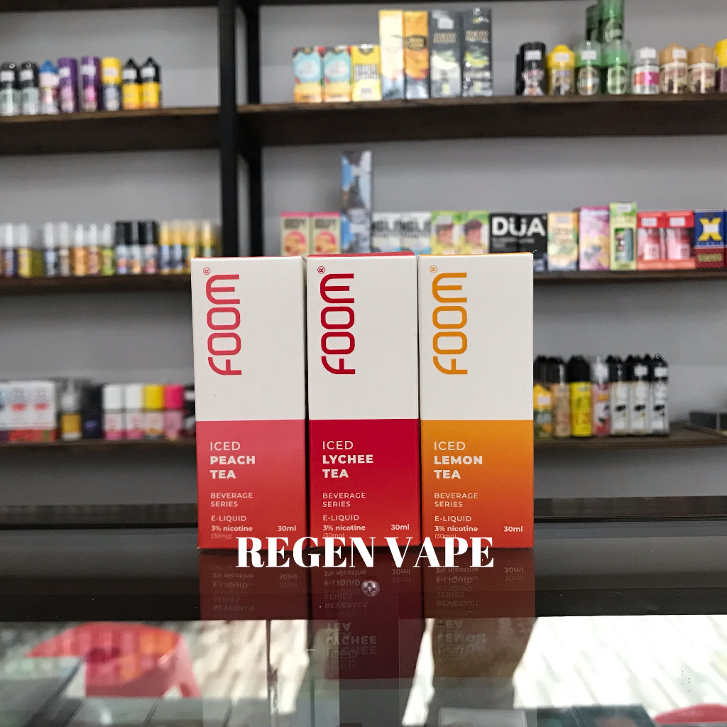 Jual LIQUIDS SALTNIC FOOM ICED TEA SERIES PEACH LYCHEE LEMON BY FOOM ...