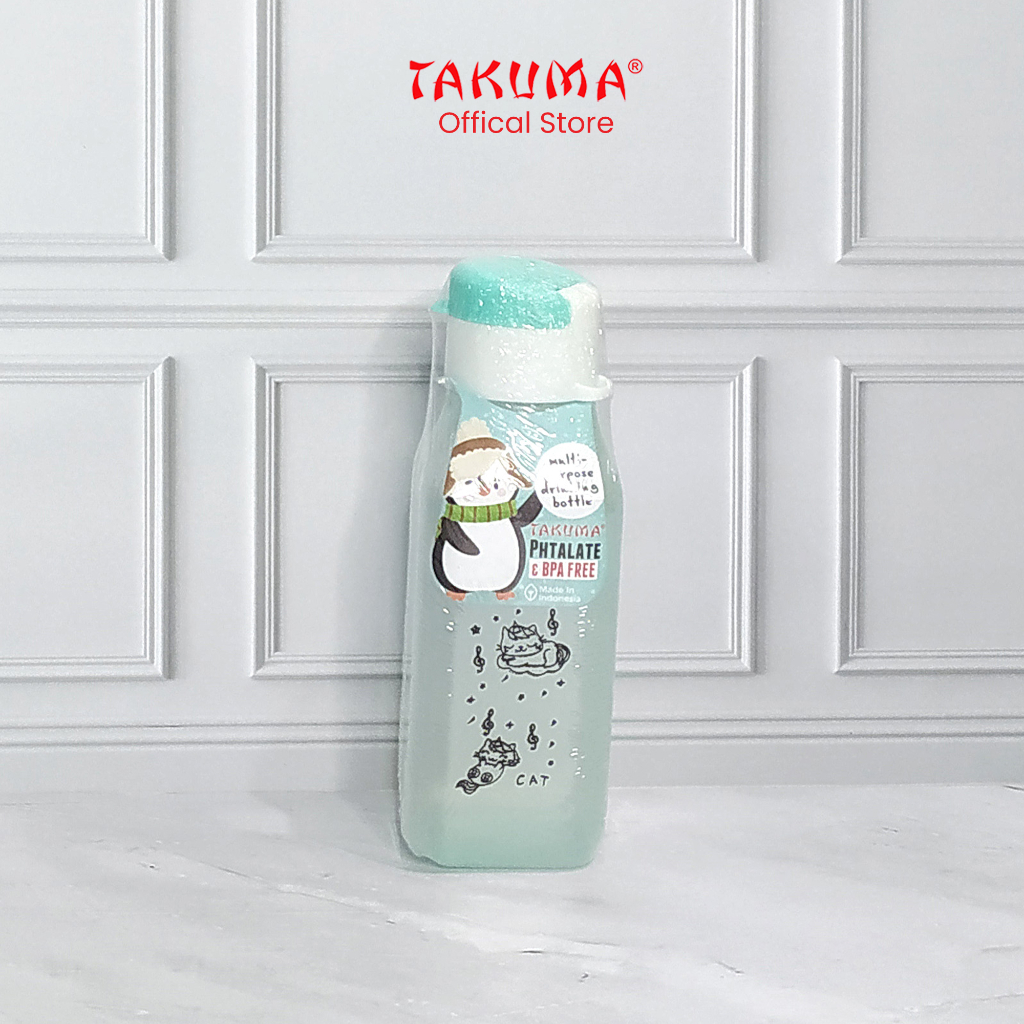 Jual Takuma Botol Air Segi Tutup Flip Top 350 ML | Shopee Indonesia