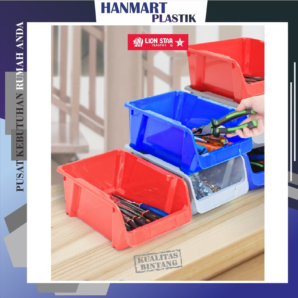 Jual Kotak Susun Serbaguna / Navara Box 300 LION STAR JX-34 Basic Home ...